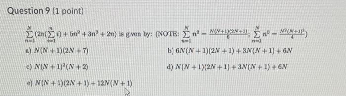 Solved Question 7 (1 point) Using a left end point and a | Chegg.com
