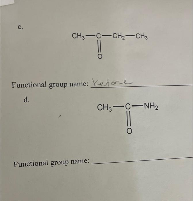 Solved 4. (8 pts) Give the name for the following organic | Chegg.com
