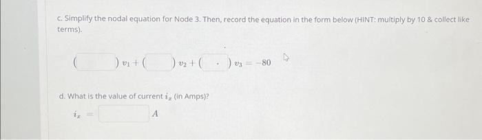 Solved Given Rx=2Ω, use node-voltage analysis to compute the | Chegg.com