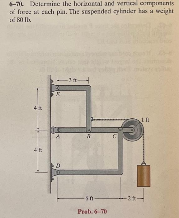 Solved 6-70. Determine the horizontal and vertical | Chegg.com Solved 6-70. Determine the horizontal and vertical | Chegg.com