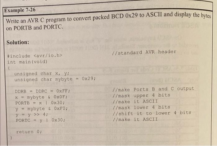 Solved 1 Extend Example 7 26 To Convert 10 Packed Bcd 
