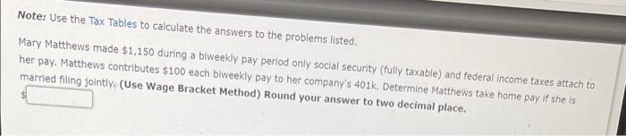 Solved 2020 Wage Bracket Method Tables for Manual Payroll | Chegg.com