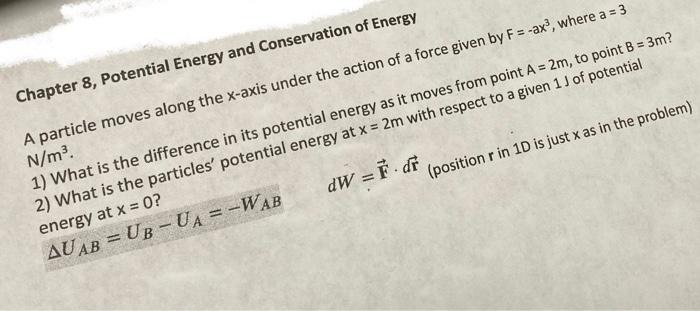 Solved Chapter 8 , Potential Energy and Conservation of | Chegg.com