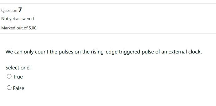 Solved We can only count the pulses on the rising-edge | Chegg.com