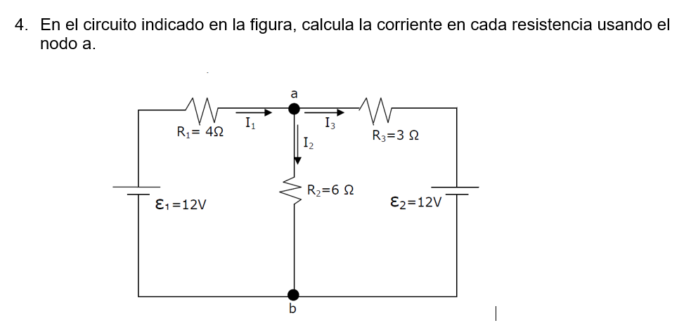 Solved En el circuito indicado en la figura, calcula la | Chegg.com