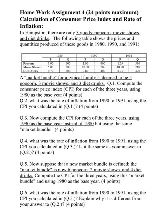Solved Home Work Assignment 4 (24 points maximum) | Chegg.com