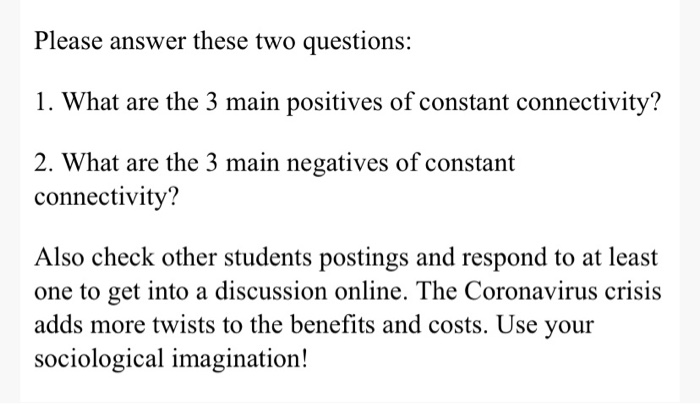 Solved Please answer these two questions: 1. What are the 3 | Chegg.com