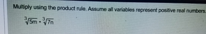 Solved Multiply using the product rule. Assume all variables | Chegg.com