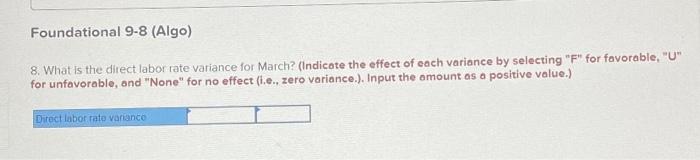Solved 7. What is the direct labor efficiency variance for | Chegg.com