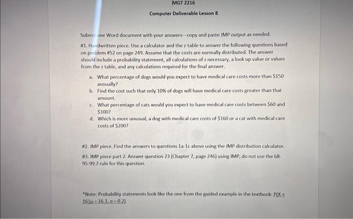 Submit one Word document with your answers - copy and | Chegg.com