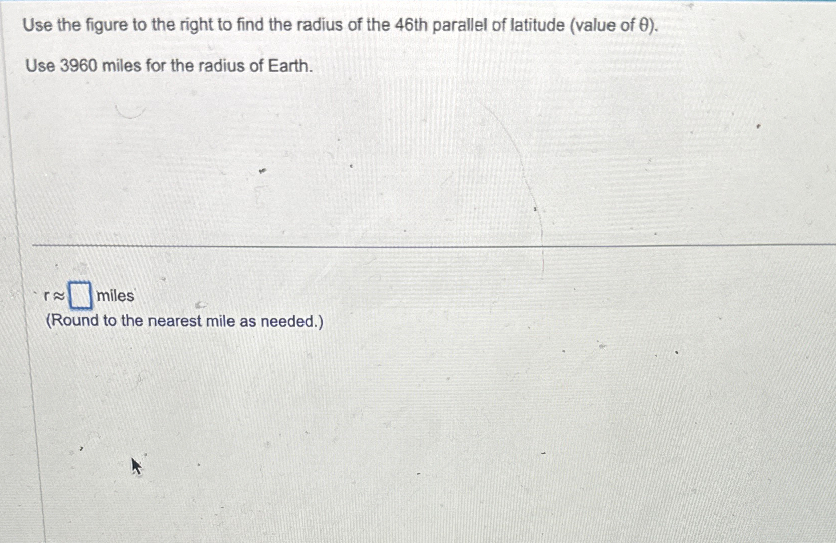 Solved Use the figure to the right to find the radius of the | Chegg.com