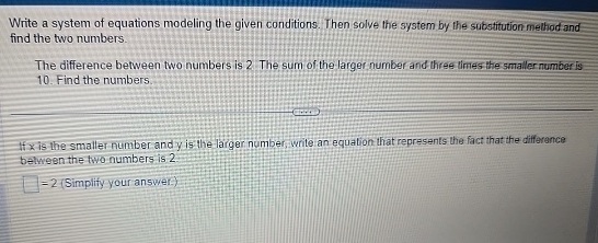 Solved Write a system of equations modeling the given | Chegg.com