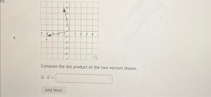 Solved Compute the dot product of the two vectors shown. | Chegg.com