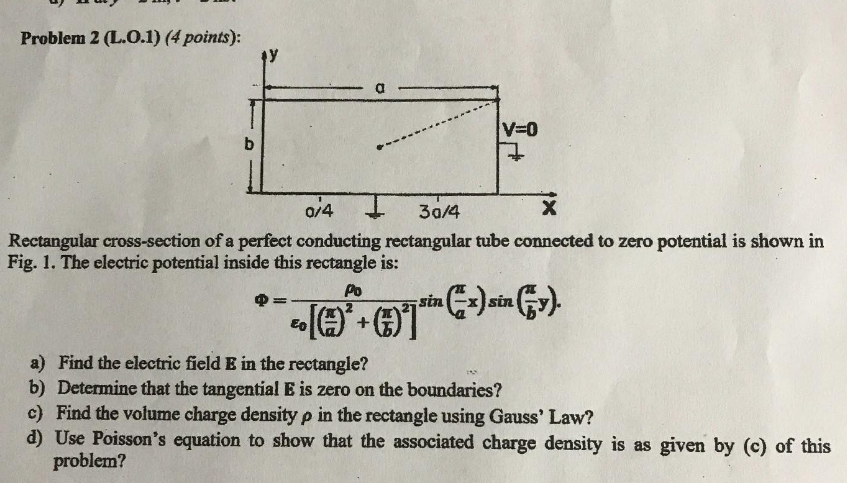 Solved Problem 2 (L.O.1) (4 ﻿points):Rectangular | Chegg.com