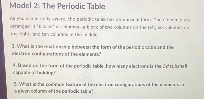 Model 1: The Photoelectron Spectrum of Potassium | Chegg.com