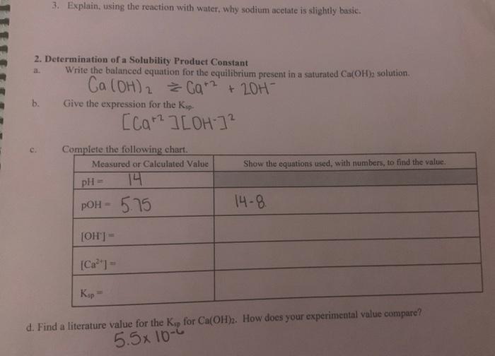 Solved 3. Explain, using the reaction with water, why sodium | Chegg.com