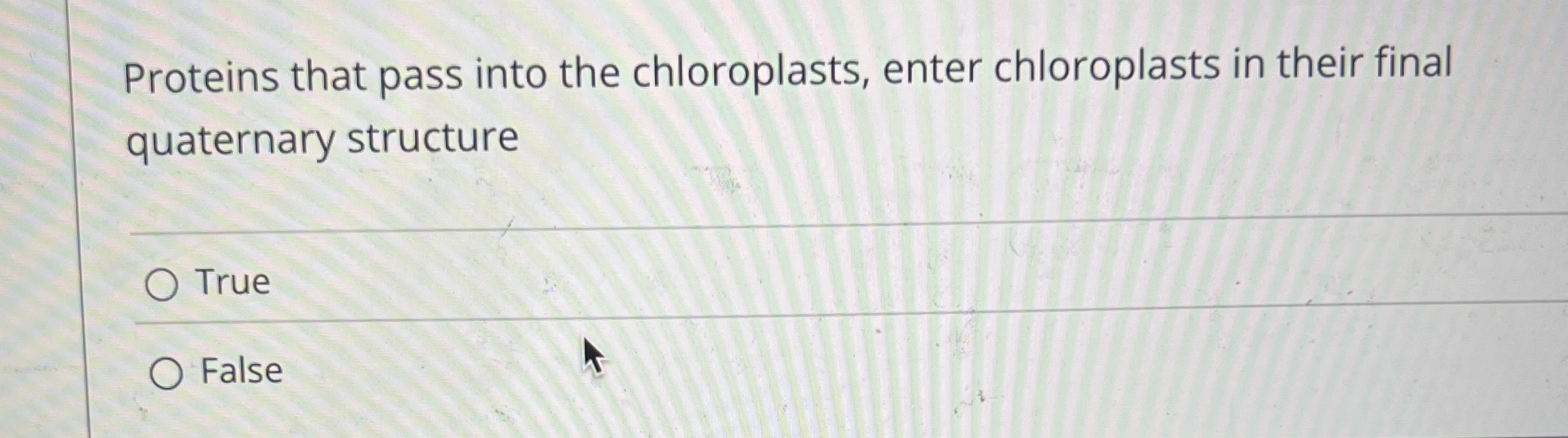 Solved Proteins that pass into the chloroplasts, enter | Chegg.com
