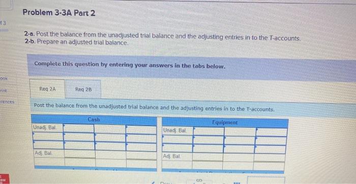 Solved Problem 3-3A Preparing adjusting entries, adjusted | Chegg.com
