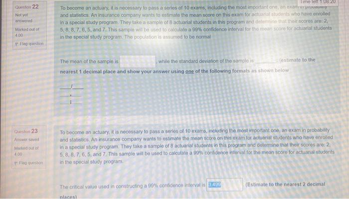 Solved To become an actuary, it is necessary to pass a | Chegg.com