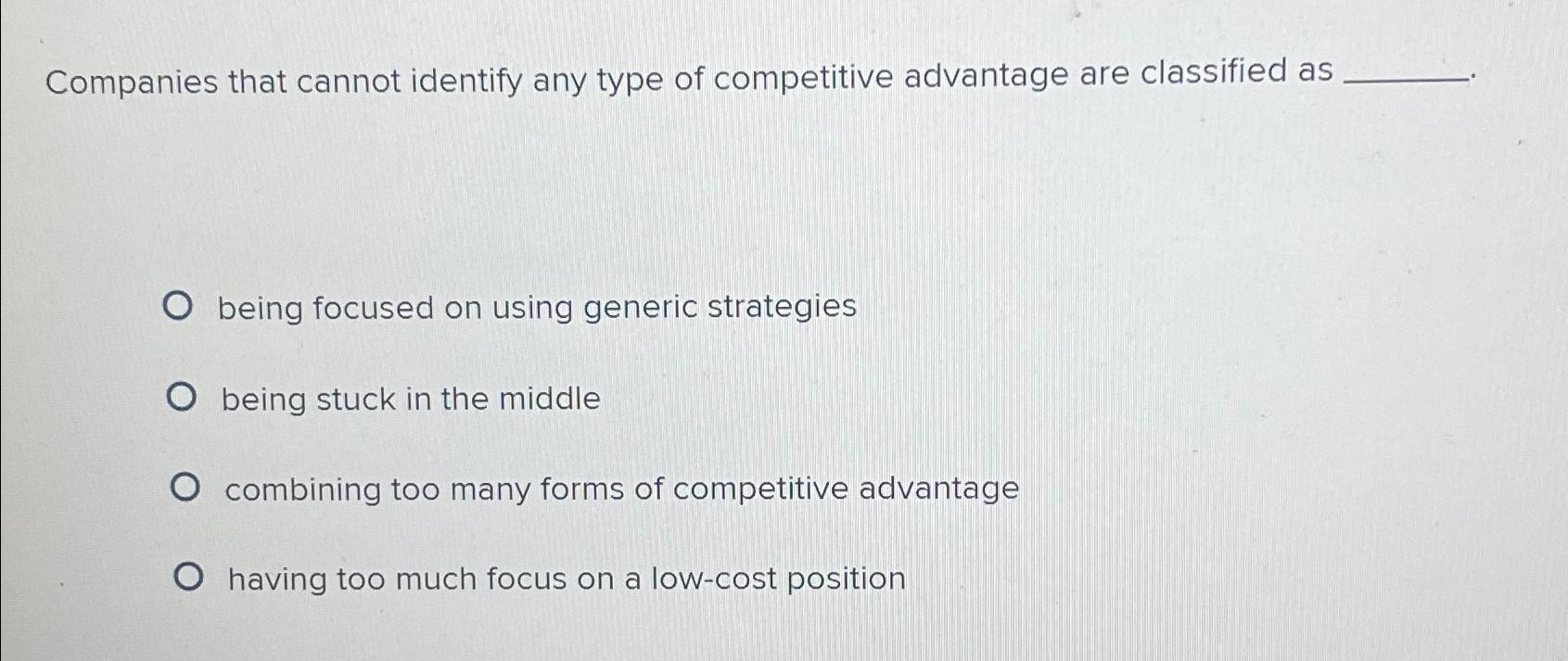 Solved Companies that cannot identify any type of | Chegg.com