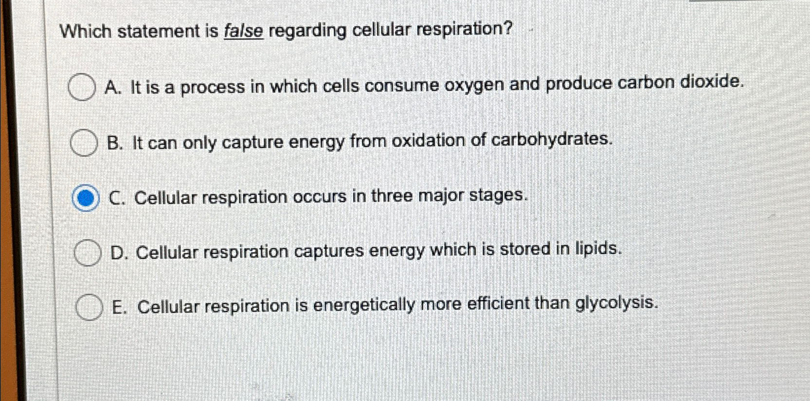 Solved Which statement is false regarding cellular | Chegg.com