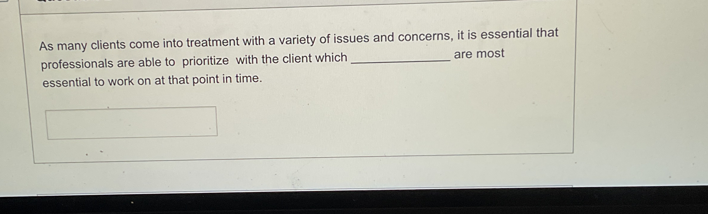 Solved As many clients come into treatment with a variety of | Chegg.com