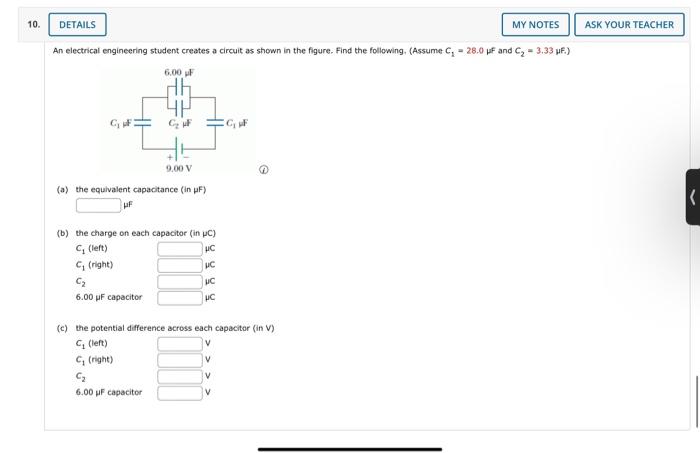 Solved An electrical engineering student creates a circuit | Chegg.com