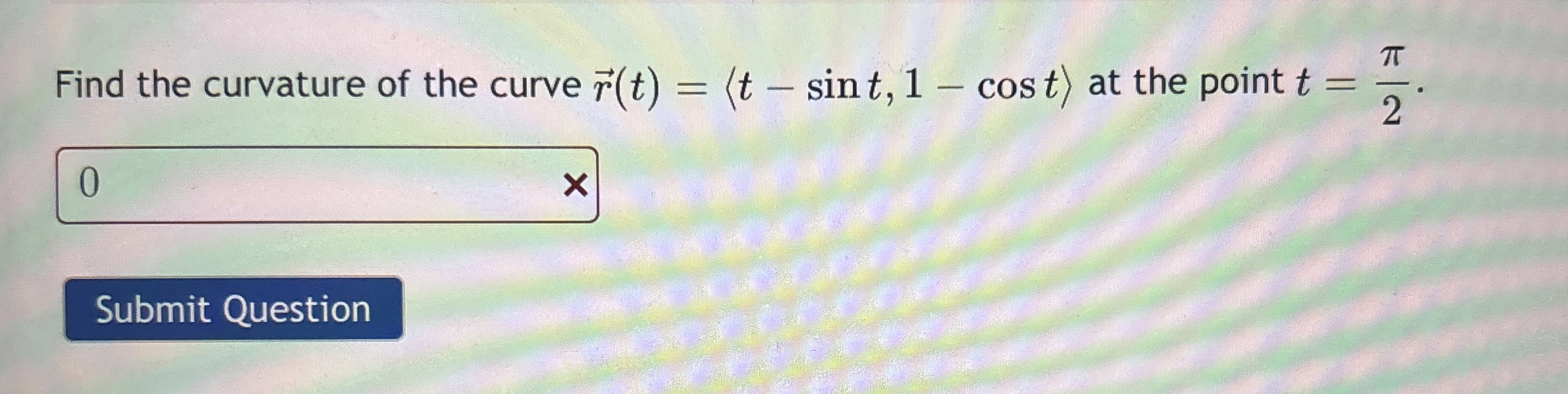 Solved Find the curvature of the curve | Chegg.com