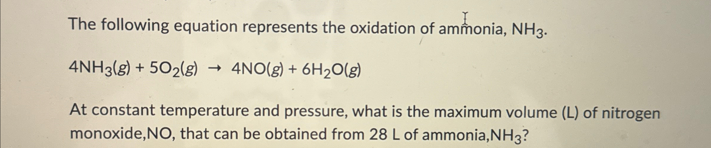 Solved The following equation represents the oxidation of | Chegg.com