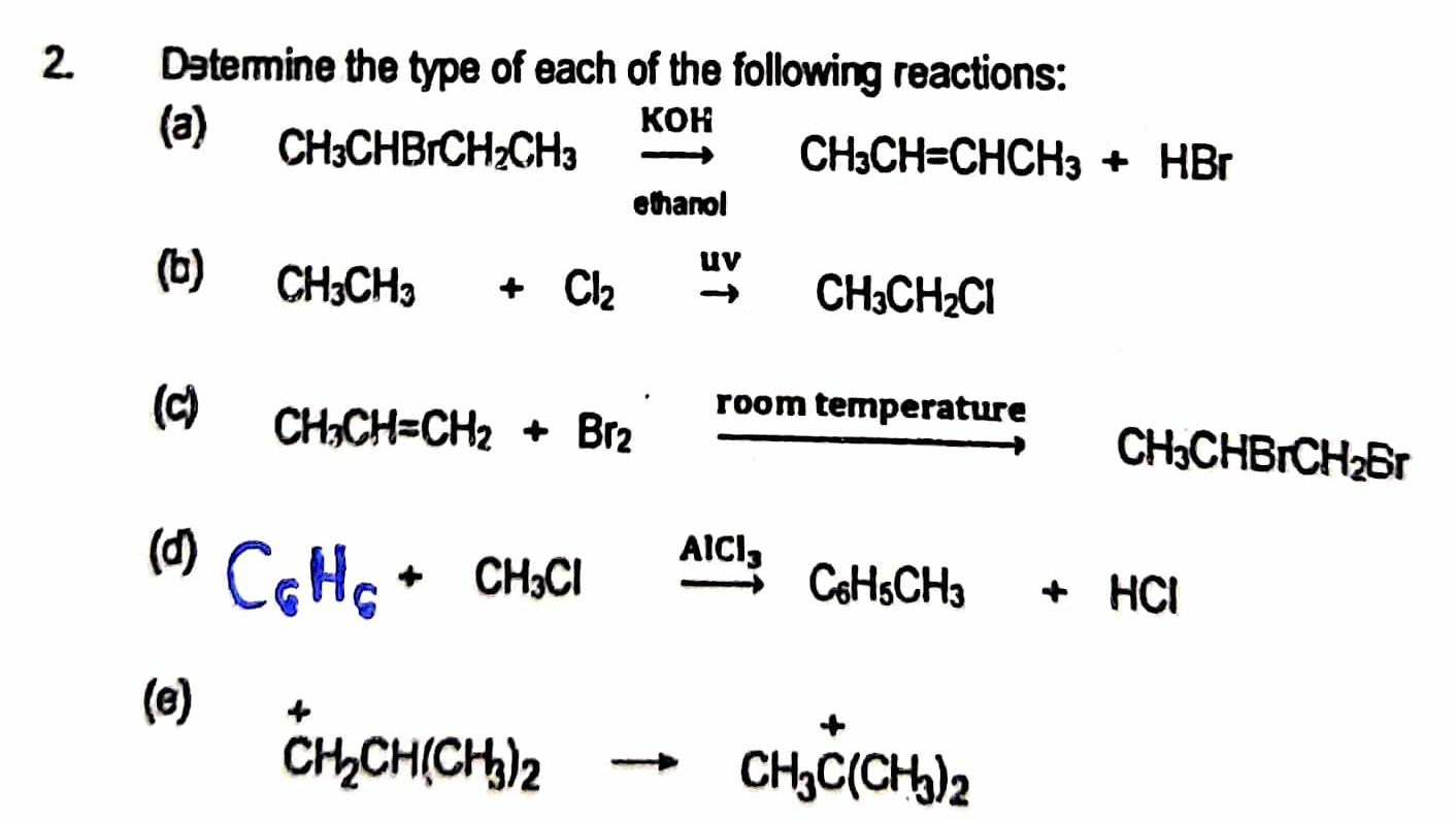 Solved 2 Datermine the type of each of the following | Chegg.com