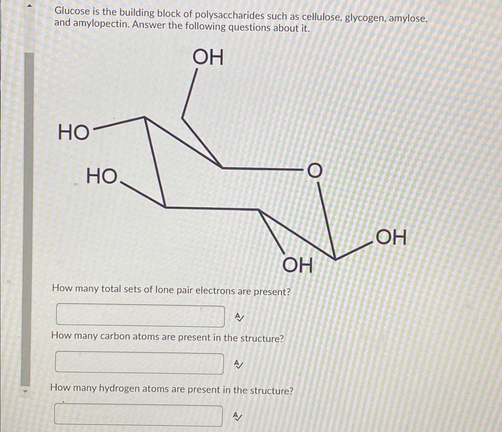 Solved Glucose is the building block of polysaccharides such | Chegg.com