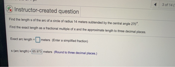 Solved 3 of 14 7x Instructor-created question Find the | Chegg.com