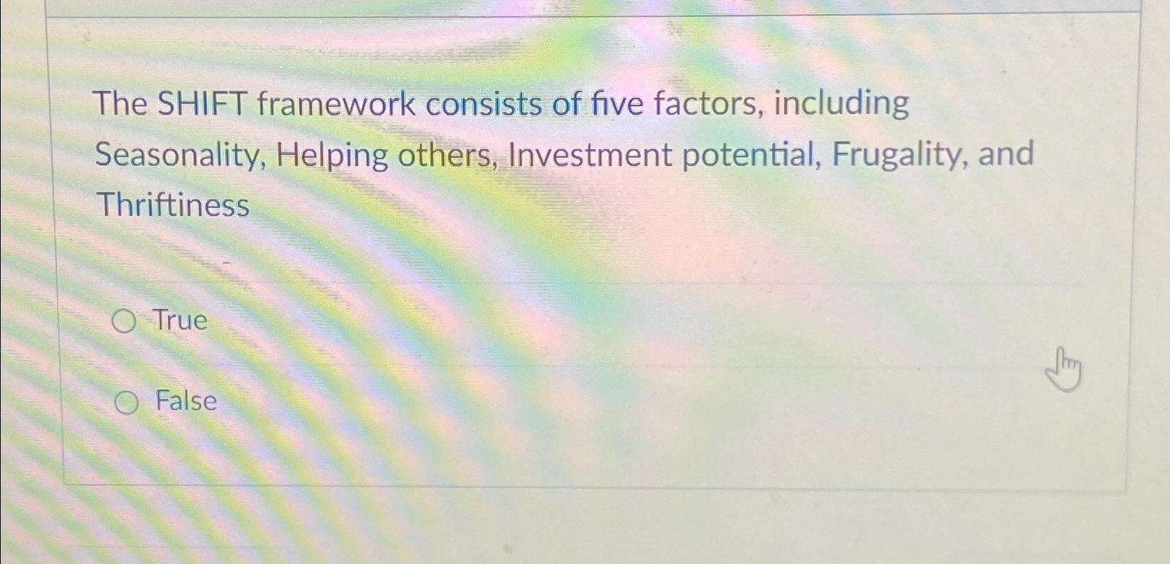 Solved The SHIFT framework consists of five factors, | Chegg.com