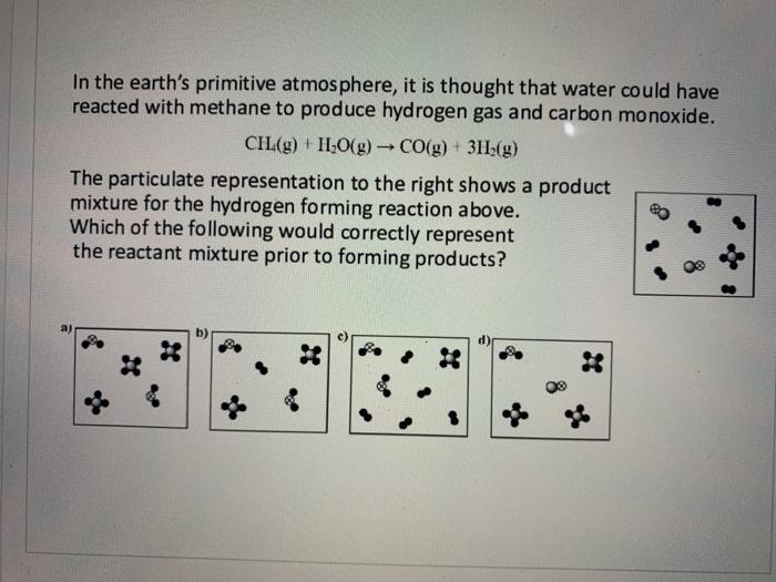 Solved In the earth's primitive atmosphere, it is thought | Chegg.com