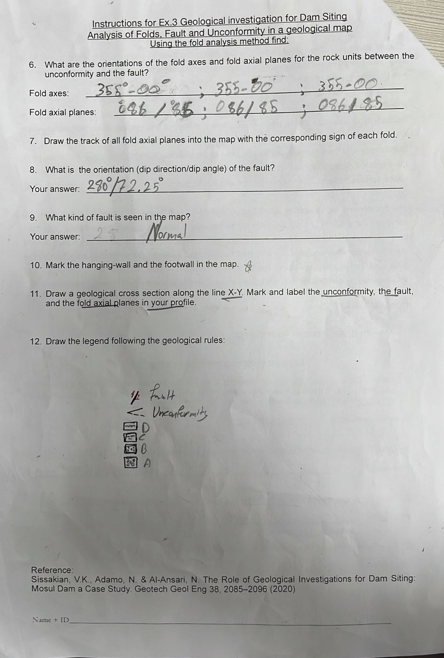 Solved Instructions for Ex. 3 ﻿Geological investigation for | Chegg.com