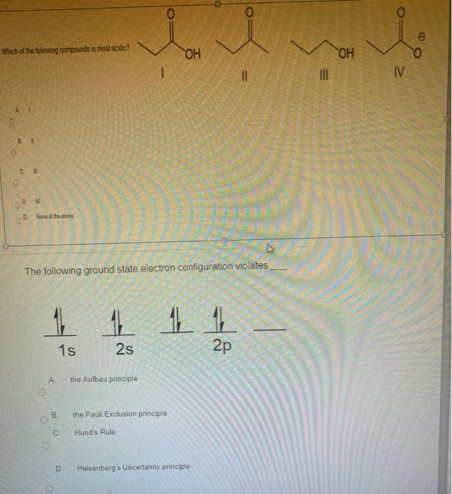 Solved i Which of the following compounds is most acdic? OH | Chegg.com