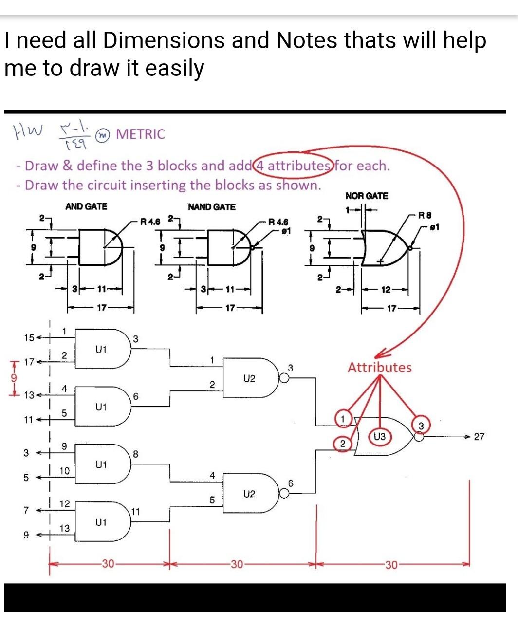 Solved I need all Dimensions and Notes thats will help me to | Chegg.com