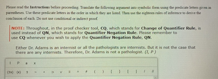 Use the change of quantifier rule together with the | Chegg.com