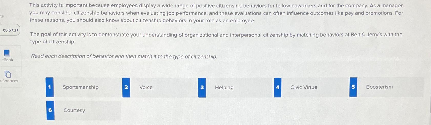 Solved This activity is important because employees display | Chegg.com