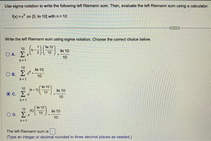 Solved Use sigma notation to write the following left | Chegg.com