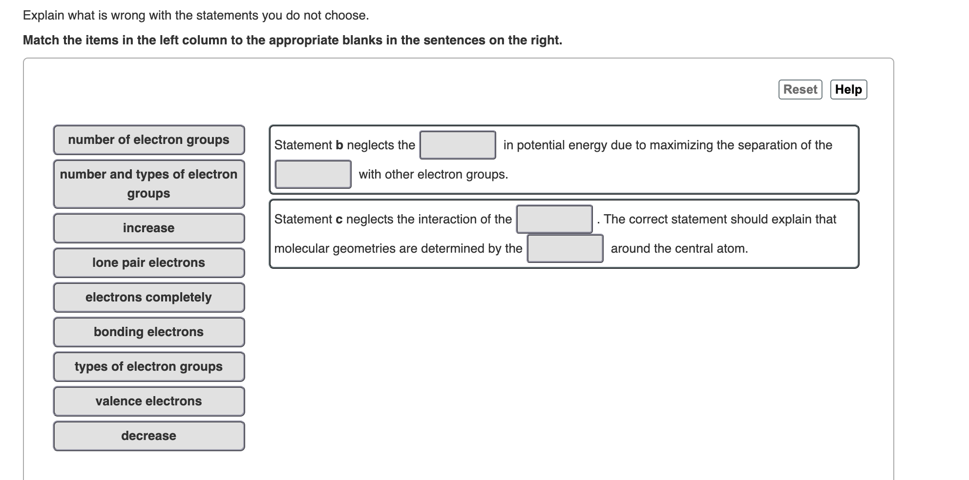 Solved Explain what is wrong with the statements you do not | Chegg.com