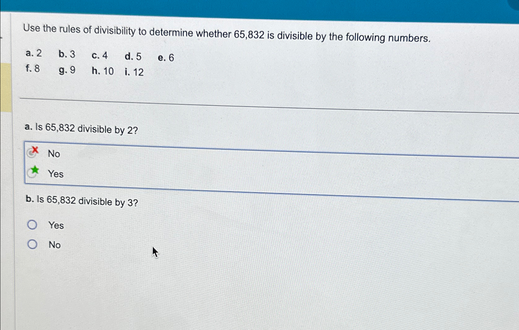Solved Use the rules of divisibility to determine whether | Chegg.com