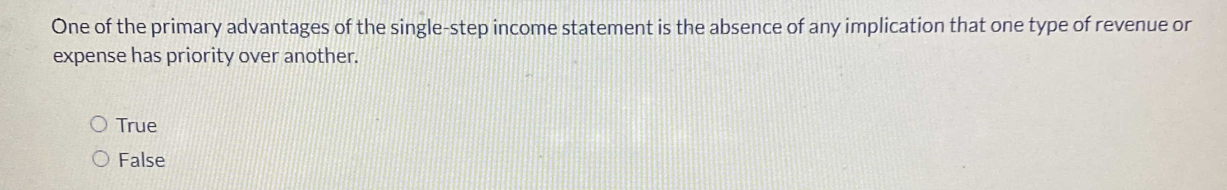 Solved One of the primary advantages of the single-step | Chegg.com