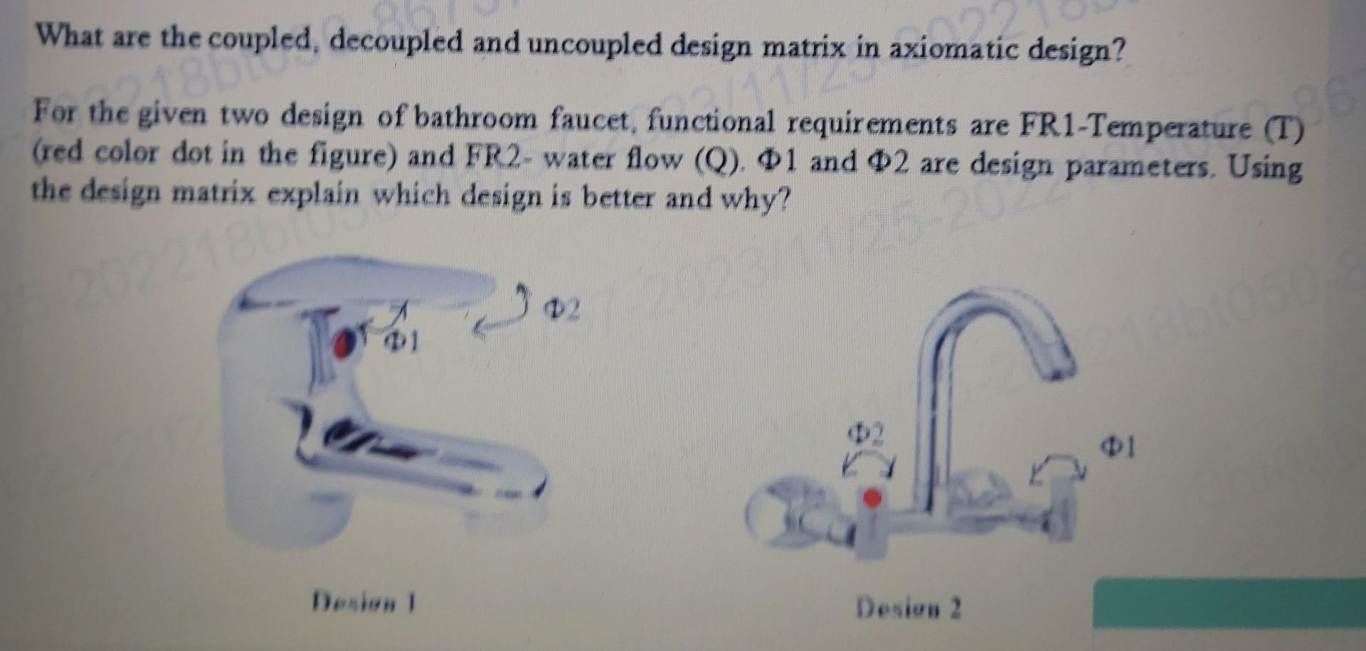 Solved What are the coupled, decoupled and uncoupled design | Chegg.com