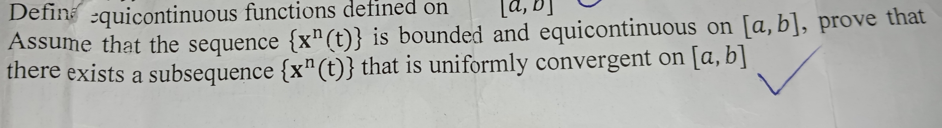 Solved Assume that the sequence {xn(t)} ﻿is bounded and | Chegg.com