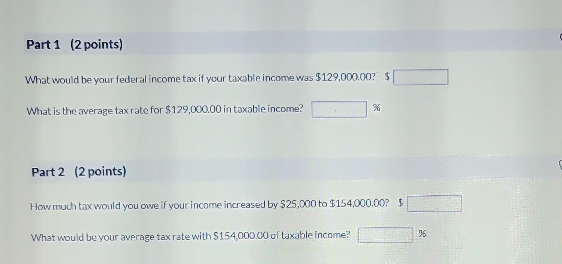 Solved Using the 2019 marginal tax rates provided in the | Chegg.com