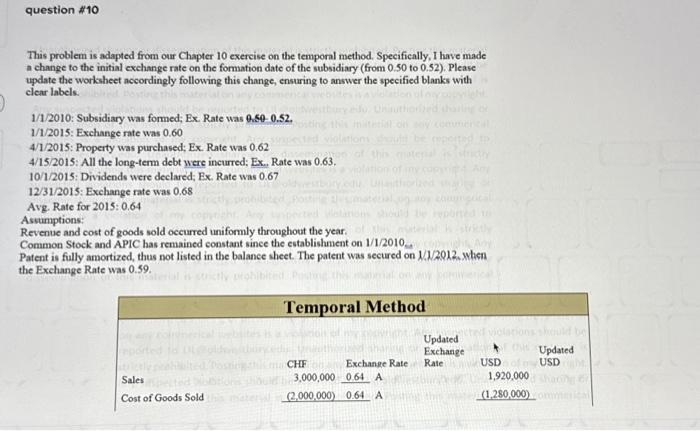 Solved This problem is adapted from our Chapter 10 exercise | Chegg.com
