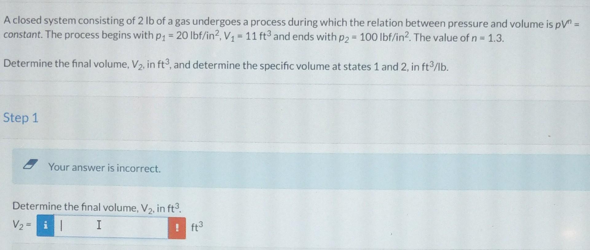 Solved A closed system consisting of 2 lb of a gas undergoes | Chegg.com