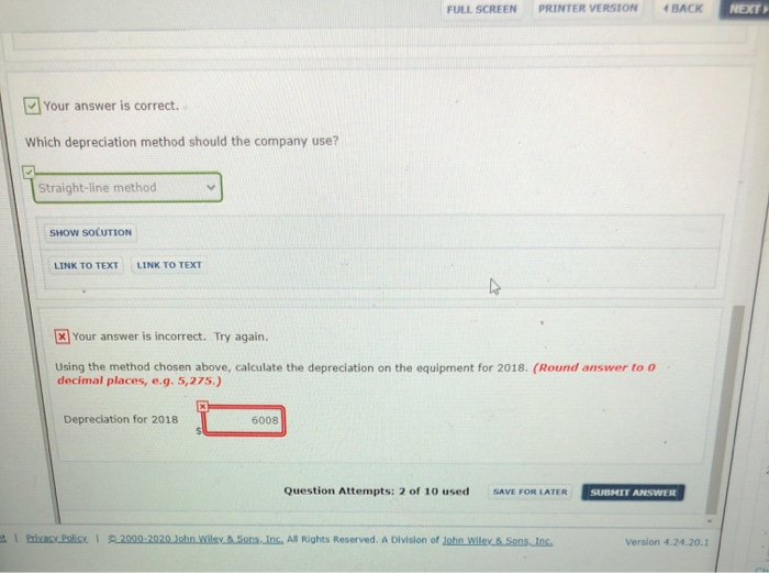 Solved nment FULL SCREEN PRINTER VERSION BACK NEXT Exercise | Chegg.com