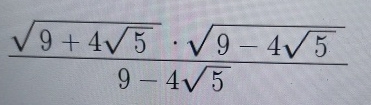 Solved remove squareroot from denominator9+4522*9-45229-452 | Chegg.com